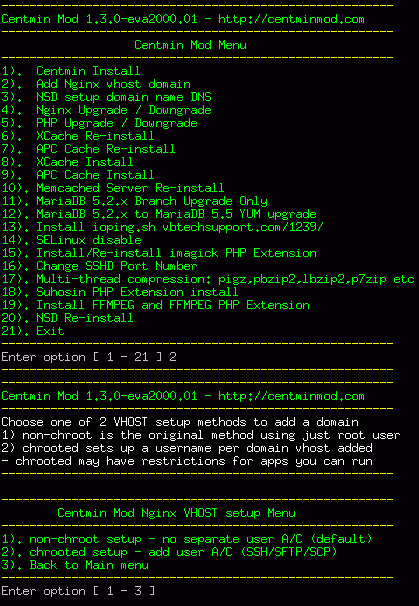 Centmin Mod Wordpress Auto Installer And Nginx Chrooted Vhost Preview 